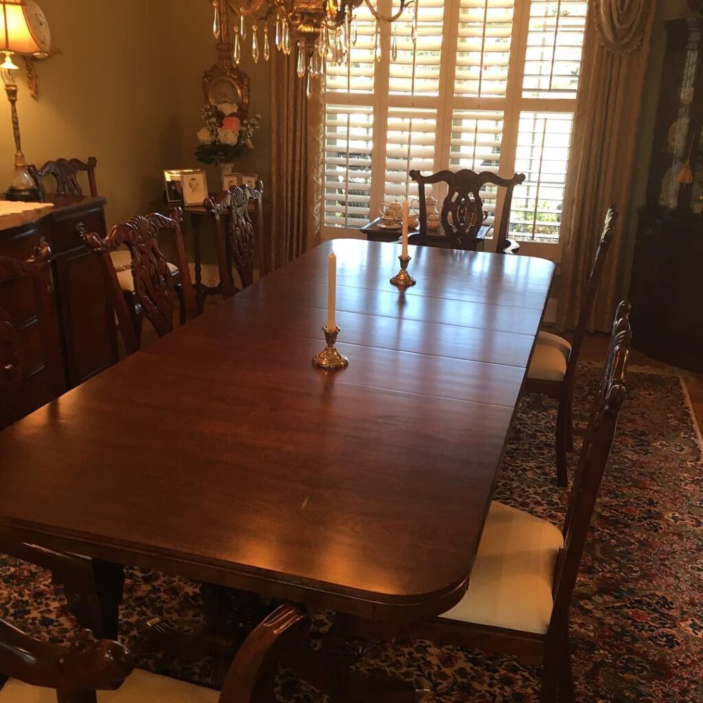 Refinished Dining Room Table | GRUBBS WOODWORKS