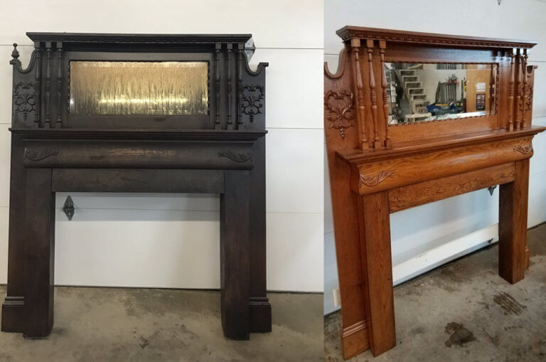 Fire Damaged Furniture 2 Before and After | GRUBBS WOODWORKS